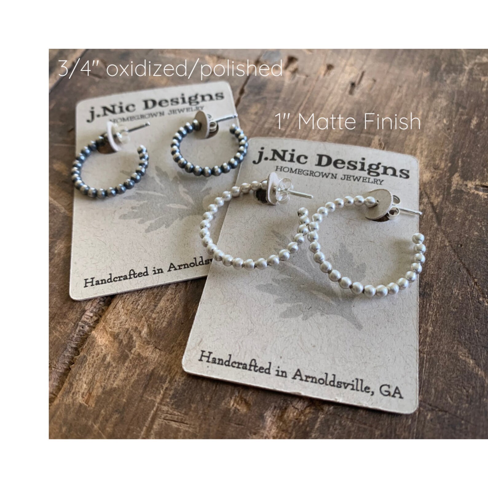 Olio Hoops Choice of 6 Sizes/ 4 Finishes. Handmade. Oxidized - Etsy