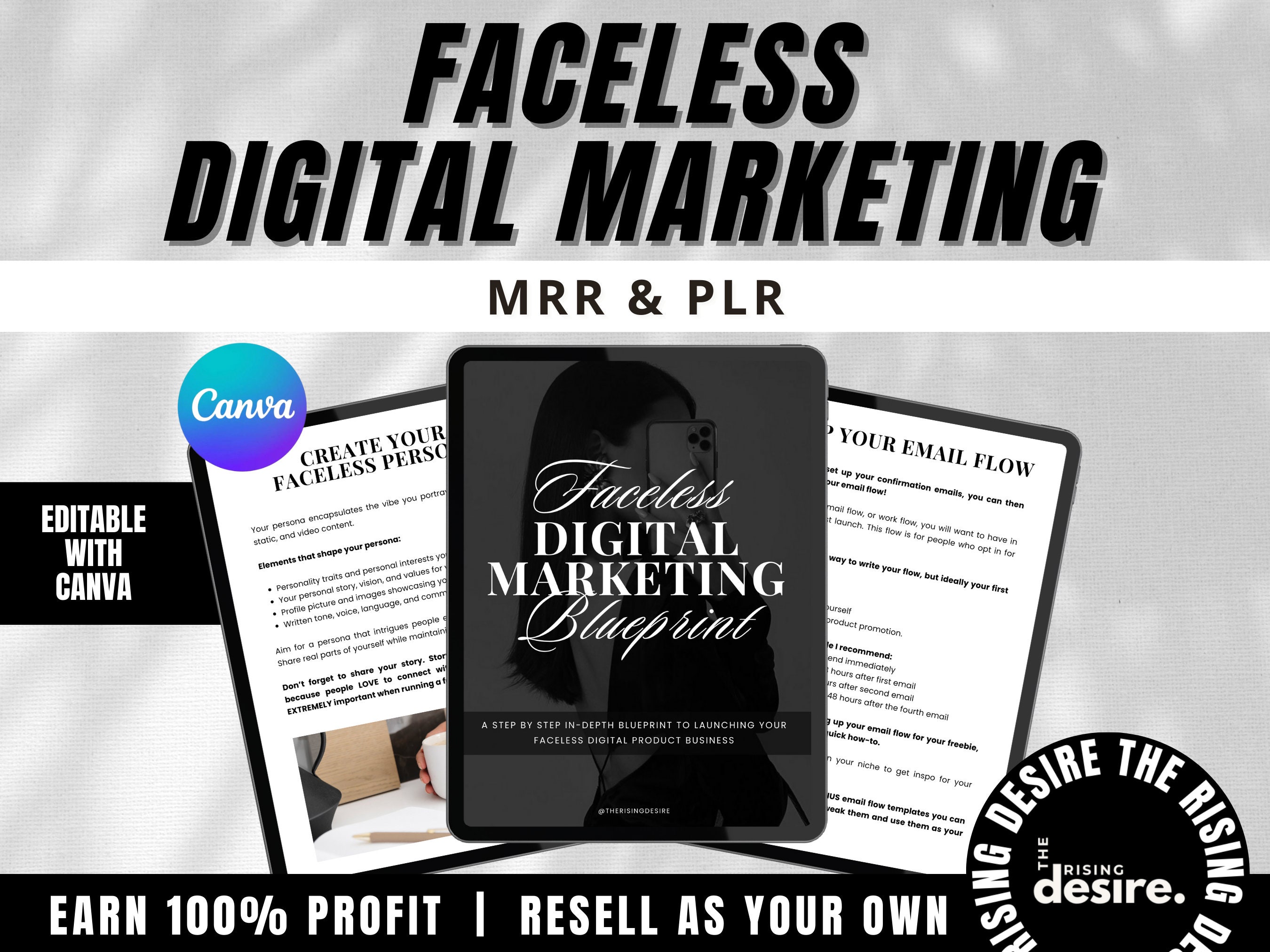 Faceless Digital Marketing Guide for Instagram Profits W/ Resell Rights ...