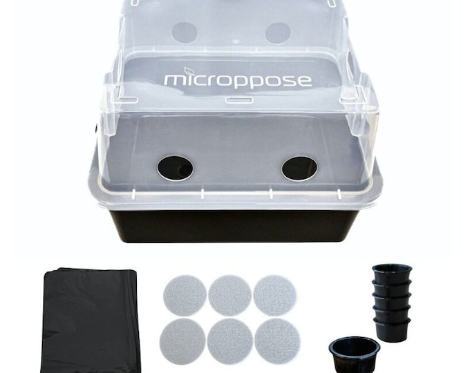 Microppose MEDIUM Mushroom Monotub Fruiting Chamber With Filter Disks ...