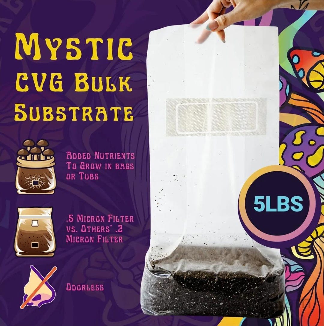 5lb Mystic Blend Substrate | Premium Pasteurized CVG Substrate | Coir ...