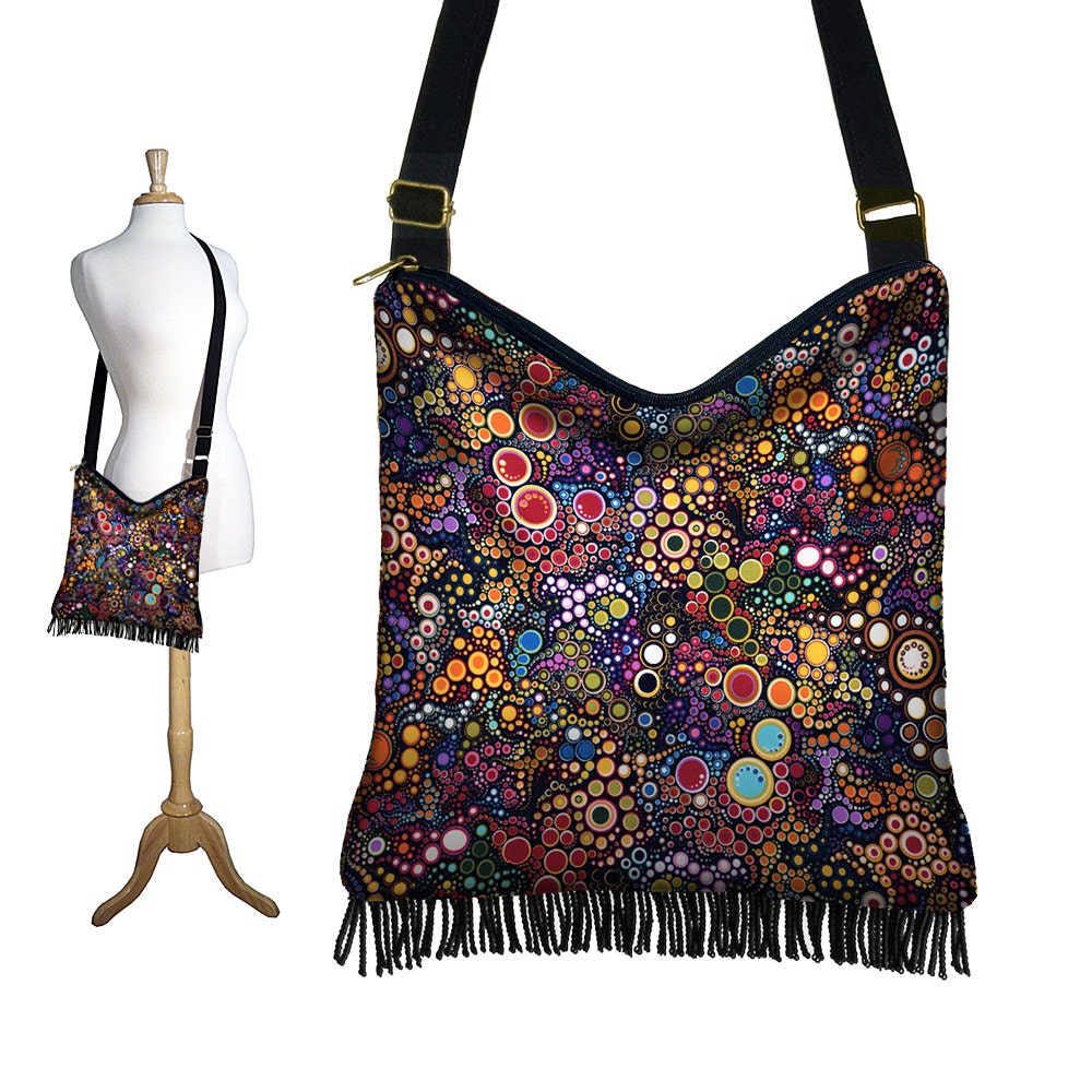Bohemian Fringe Purse Hippie Bag Hobo Purse Crossbody Bag Boho | Etsy