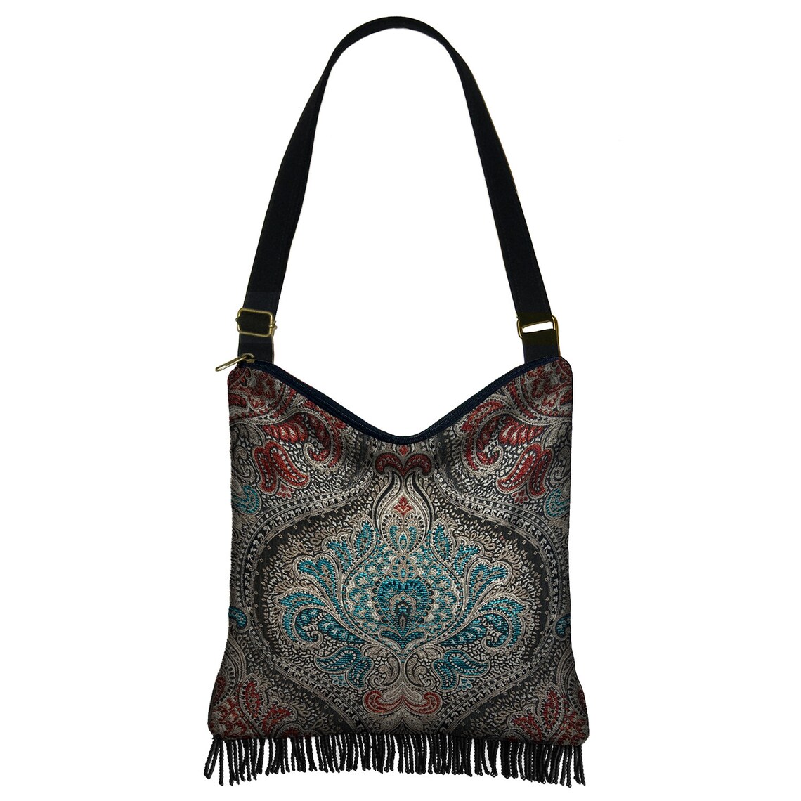 Medallion Tapestry Fabric Bag Cross Body Purse Bohemian | Etsy