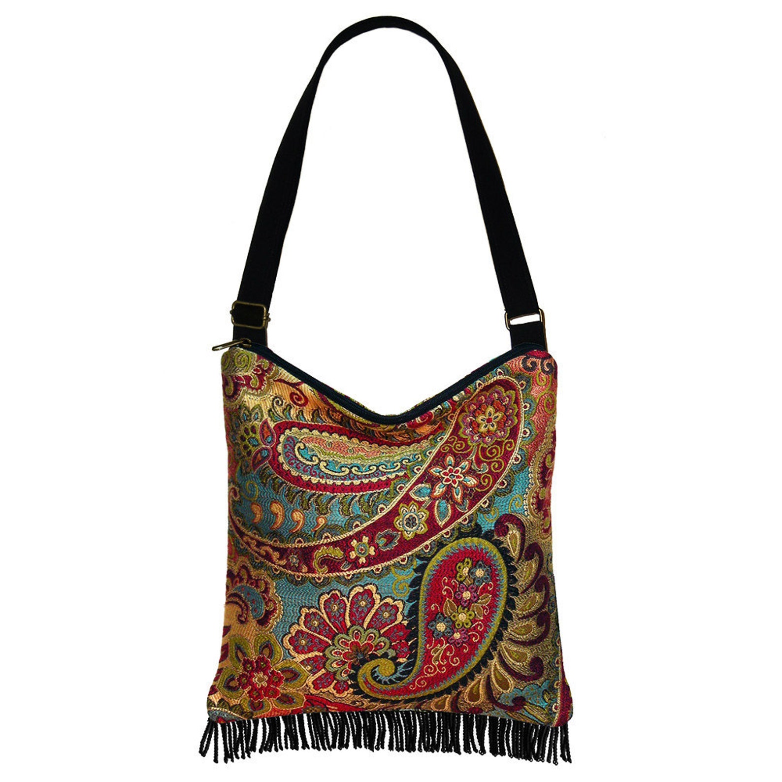 Bohemian Purse Gypsy Fringe Bag Slouch Hobo Hippie Purse Boho - Etsy