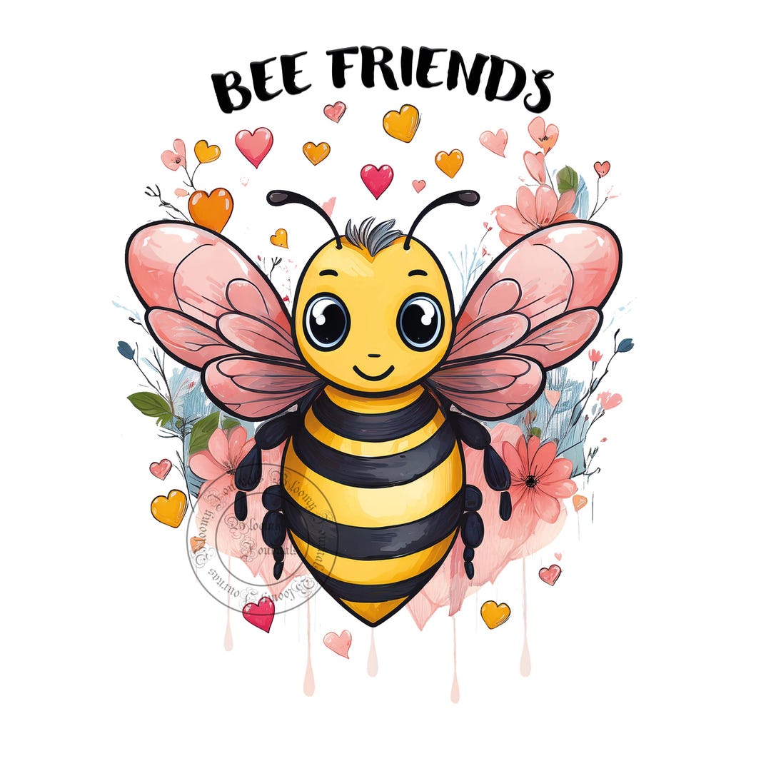 BEE Friends Bee Clipart, Bee Graphic, Honey Bee, Cute Bee, Bee Art, for ...