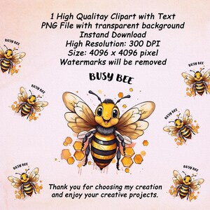 Busy BEE, Bee Clipart, Bee Graphic, Honey Bee, Cute Bee, Bee Art, for ...