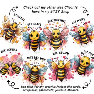 BEE Buzzy Bee Clipart, Bee Graphic, Honey Bee, Cute Bee, Bee Art, for ...