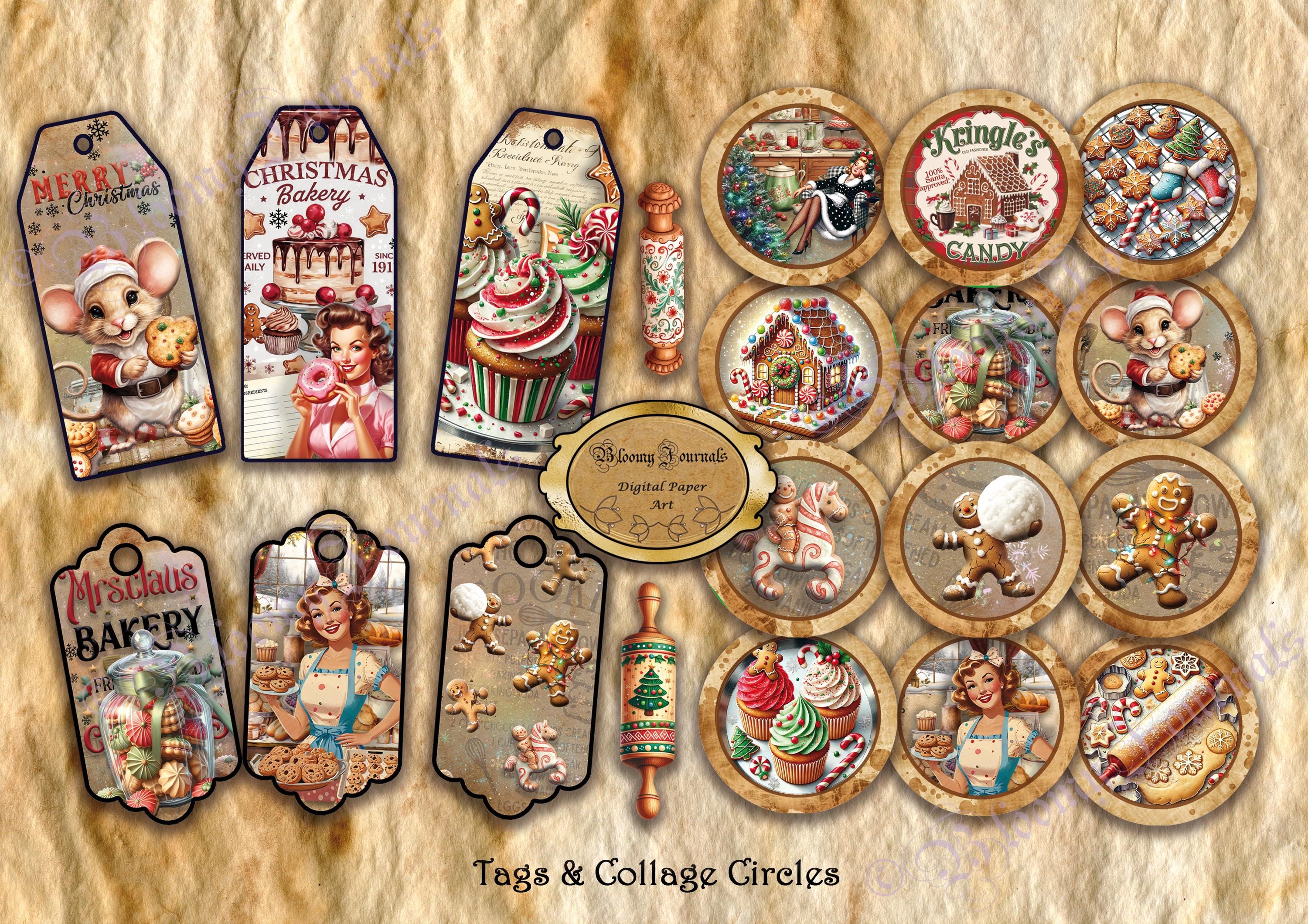 Christmas Pockets, Folio, Ephemera for Journals, Scrapbook & Crafting ...