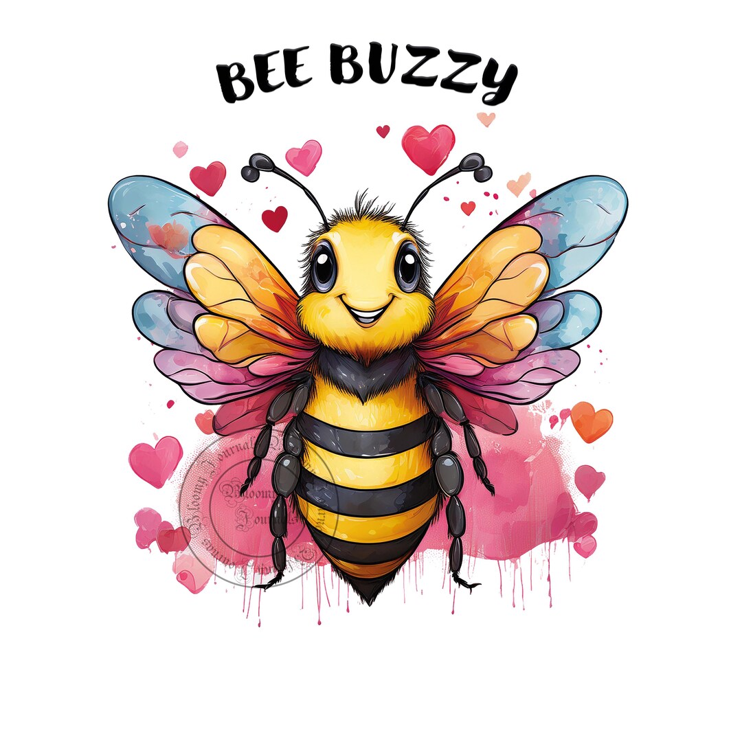 BEE Buzzy Bee Clipart, Bee Graphic, Honey Bee, Cute Bee, Bee Art, for ...