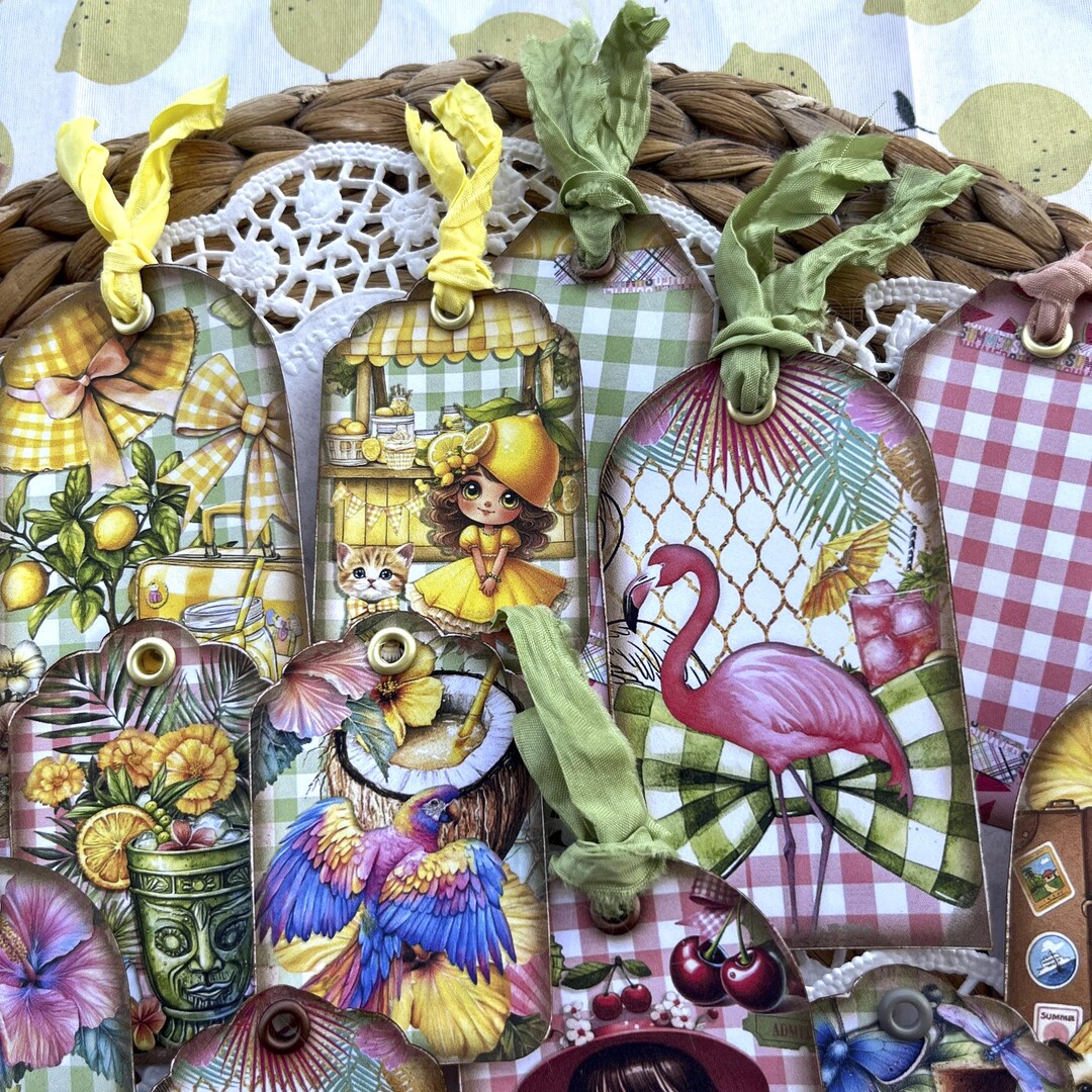 Summer Fruits Printable Gift Tags – Tropical Picnic Tags – Fruit ...
