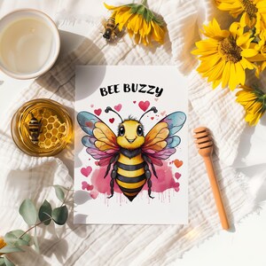 BEE Buzzy Bee Clipart, Bee Graphic, Honey Bee, Cute Bee, Bee Art, for ...