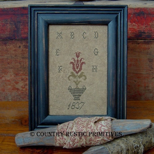 Primitive Cross Stitch Pattern PDF EARLY AMERICA - Etsy