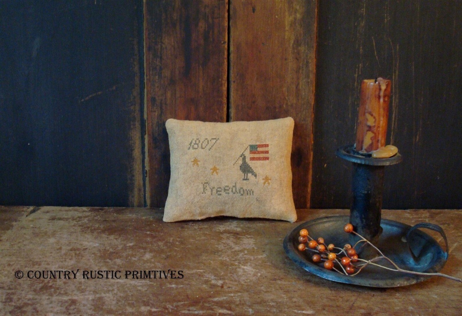 Primitive Freedom 1807 Pinkeep Cross Stitch E Pattern PDF - Etsy