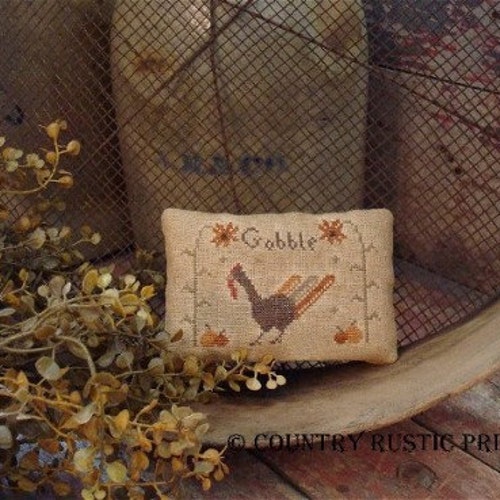 Primitive Autumn Cabin 1809 Pillow Tuck Cross Stitch E Pattern - Etsy