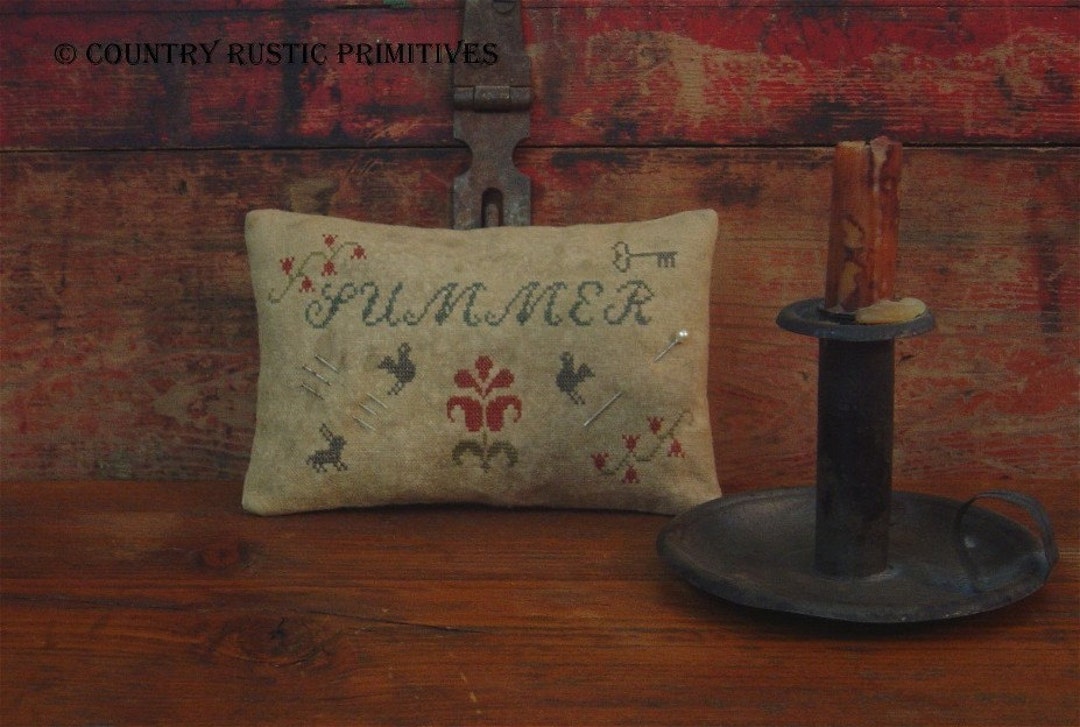Primitive Summer Pinkeep Stitchery E Pattern PDF - Etsy