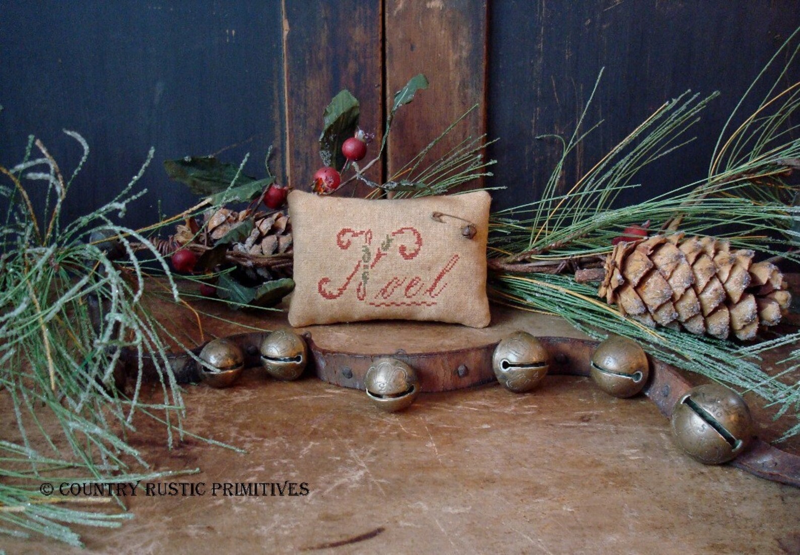 Primitive Noel Pinkeep-ornament Cross Stitch E Pattern PDF | Etsy