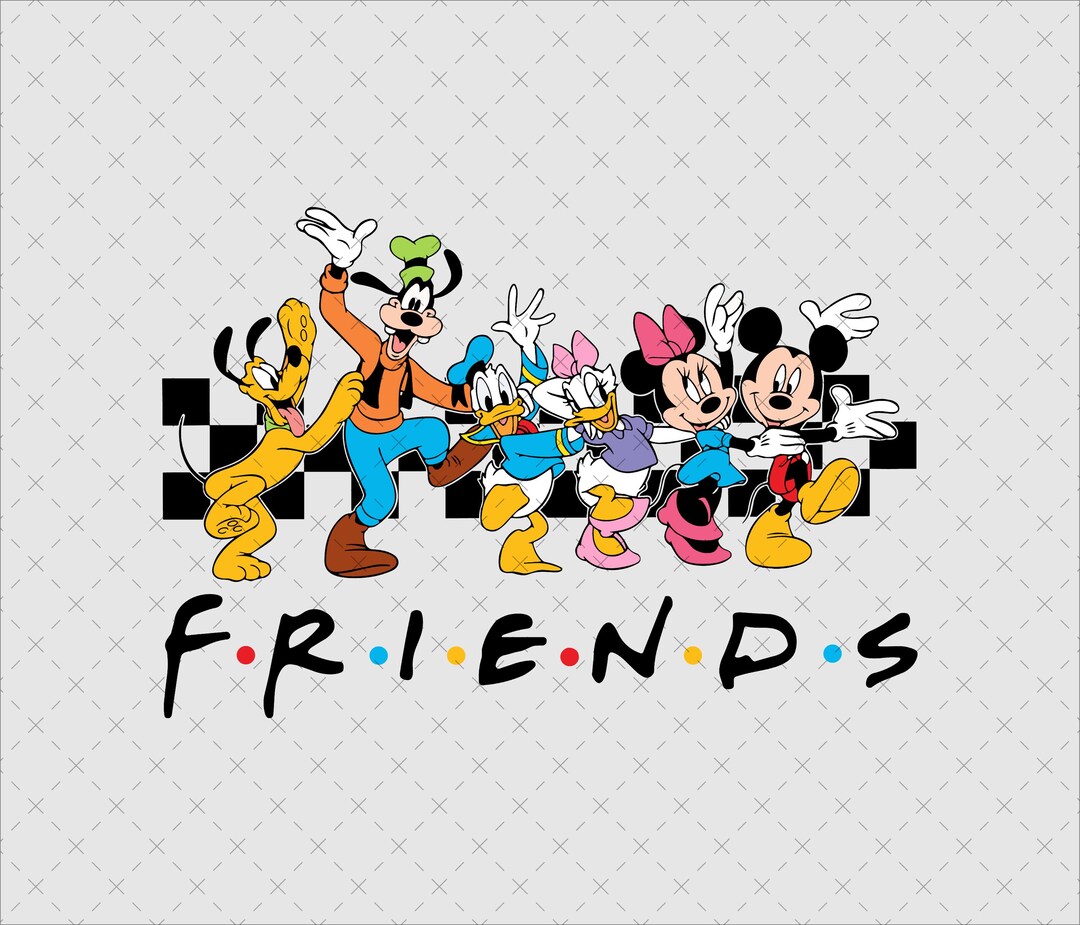 Mouse and Friends Svg Png, Family Vacation Svg, Mouse Best Friends Svg ...