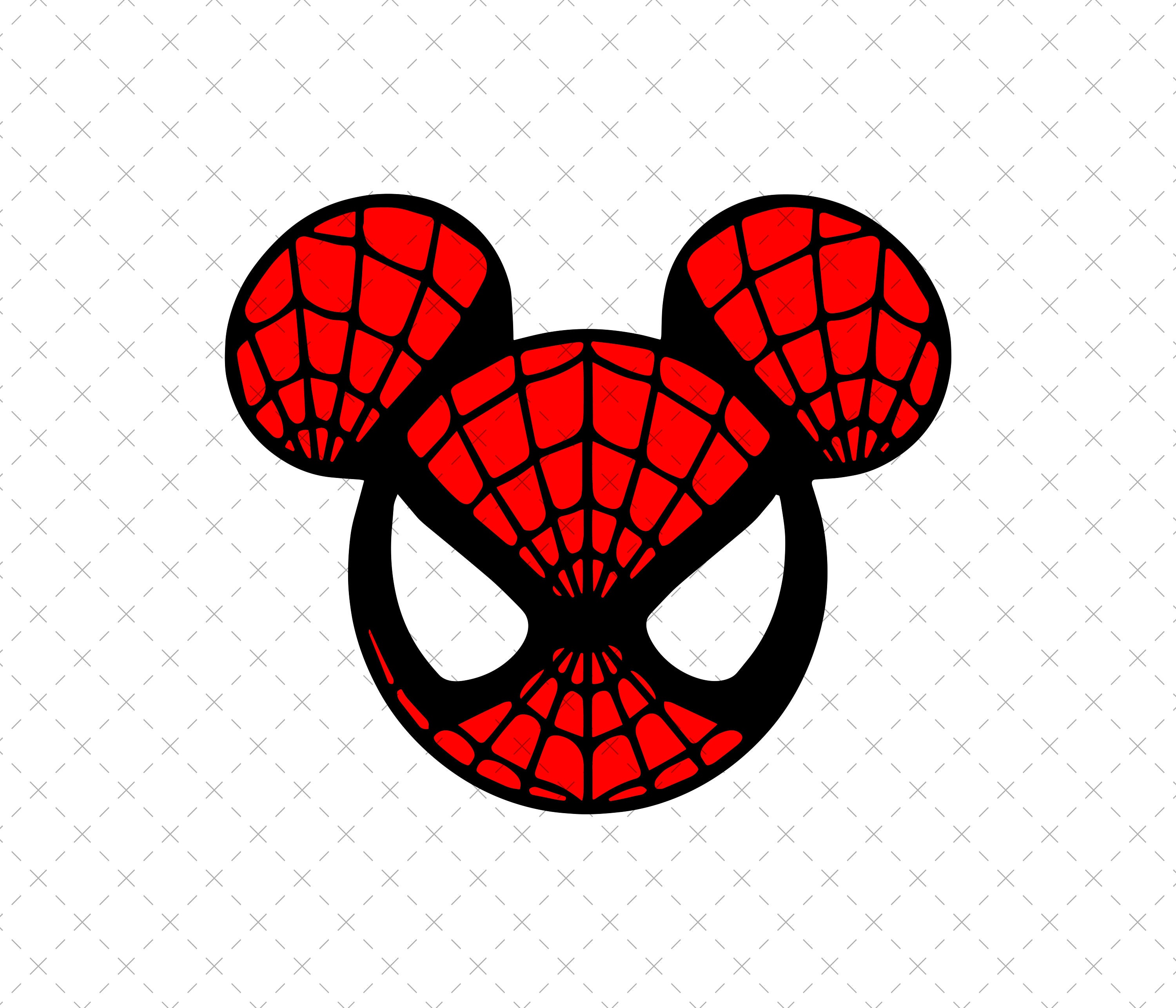 Spiderman Mickey SVG Layered Mickey SVG Layered Svg/png - Etsy