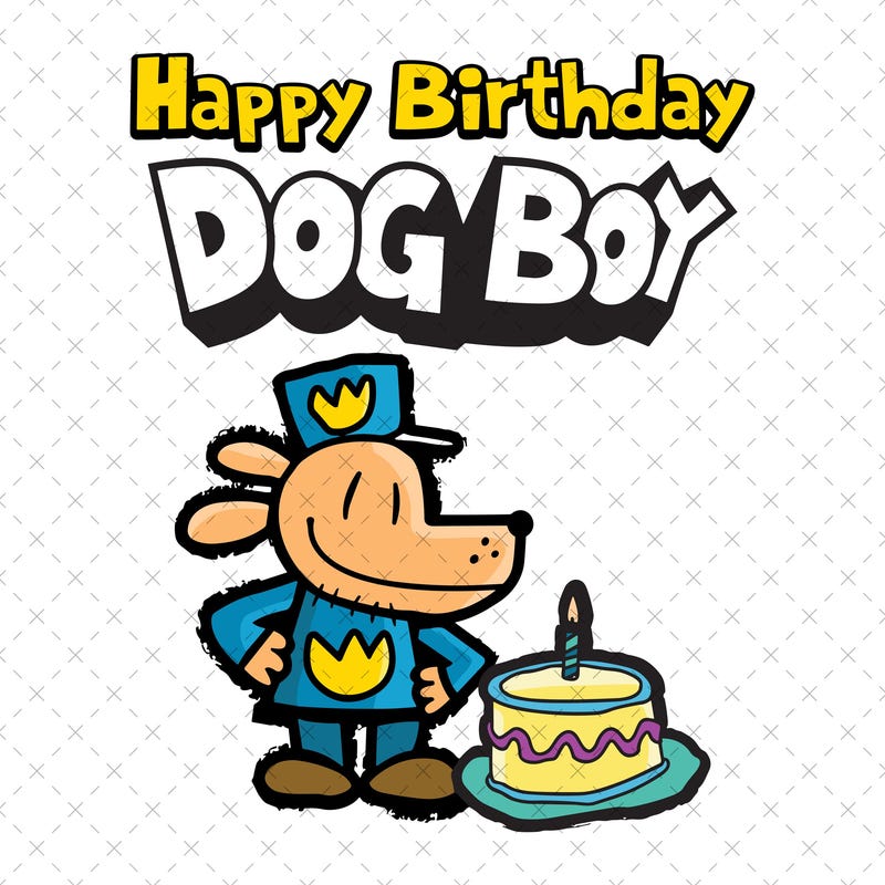 Dog Man Birthday Card - Etsy