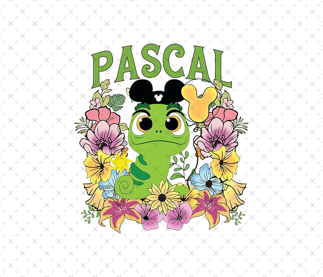 Retro Rapunzel Pascal Png, Retro Princess Png, Retro Pascal Png, Floral ...