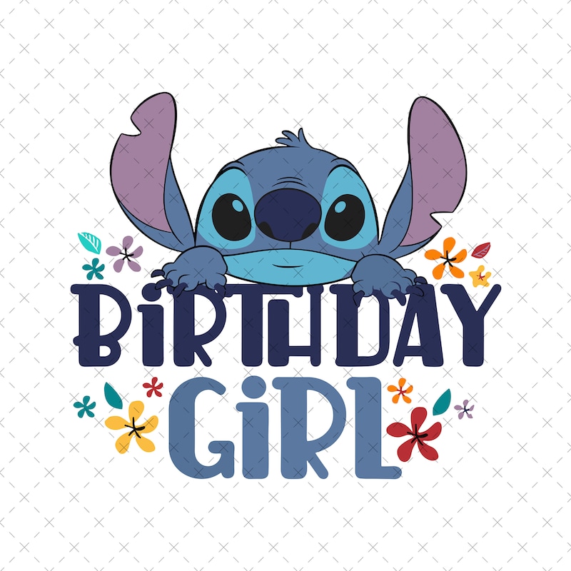 Stitch Happy Birthday Png - Etsy