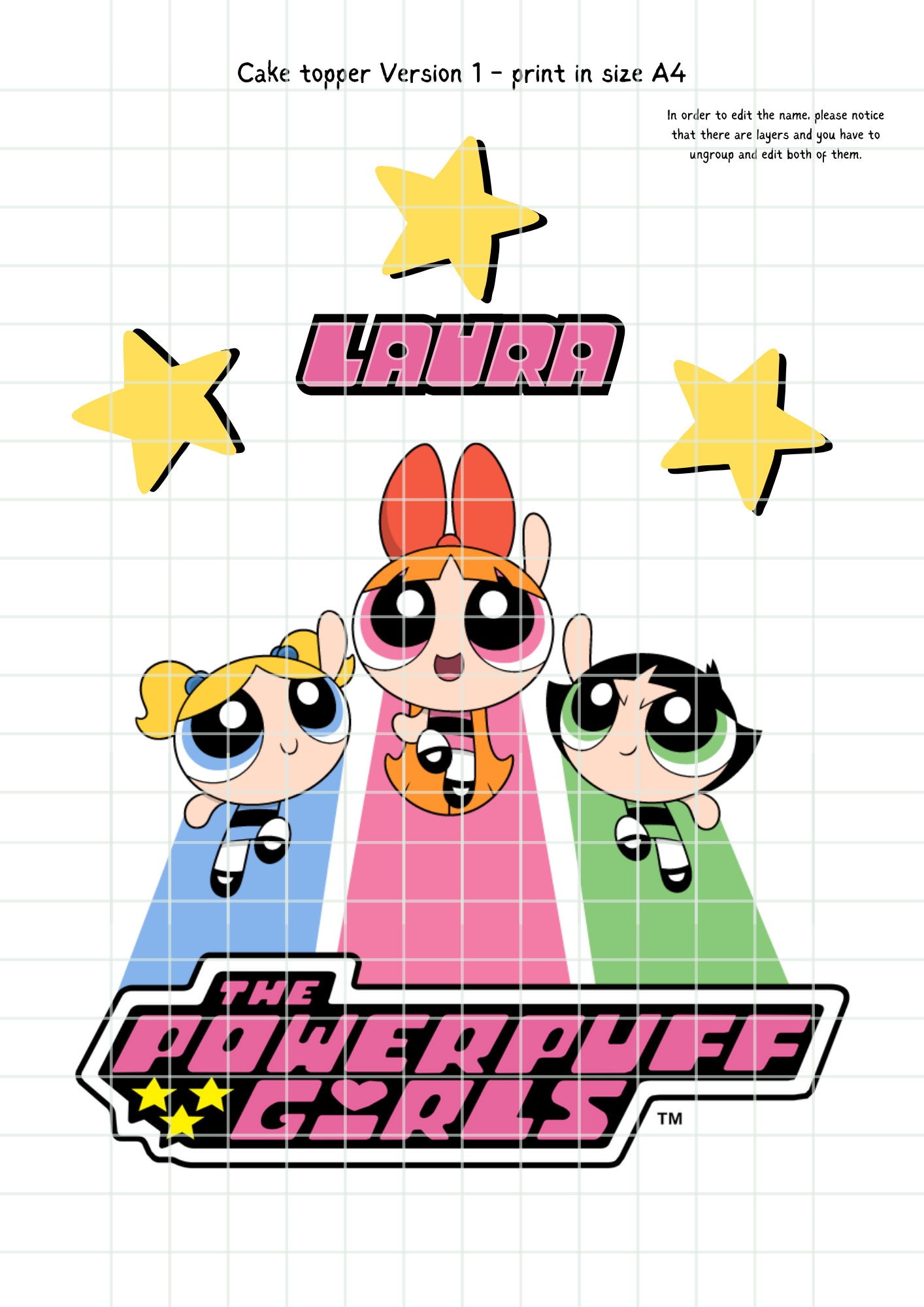 The Powerpuff Girls Party Themed Table Decor Digital Download Powerpuff ...