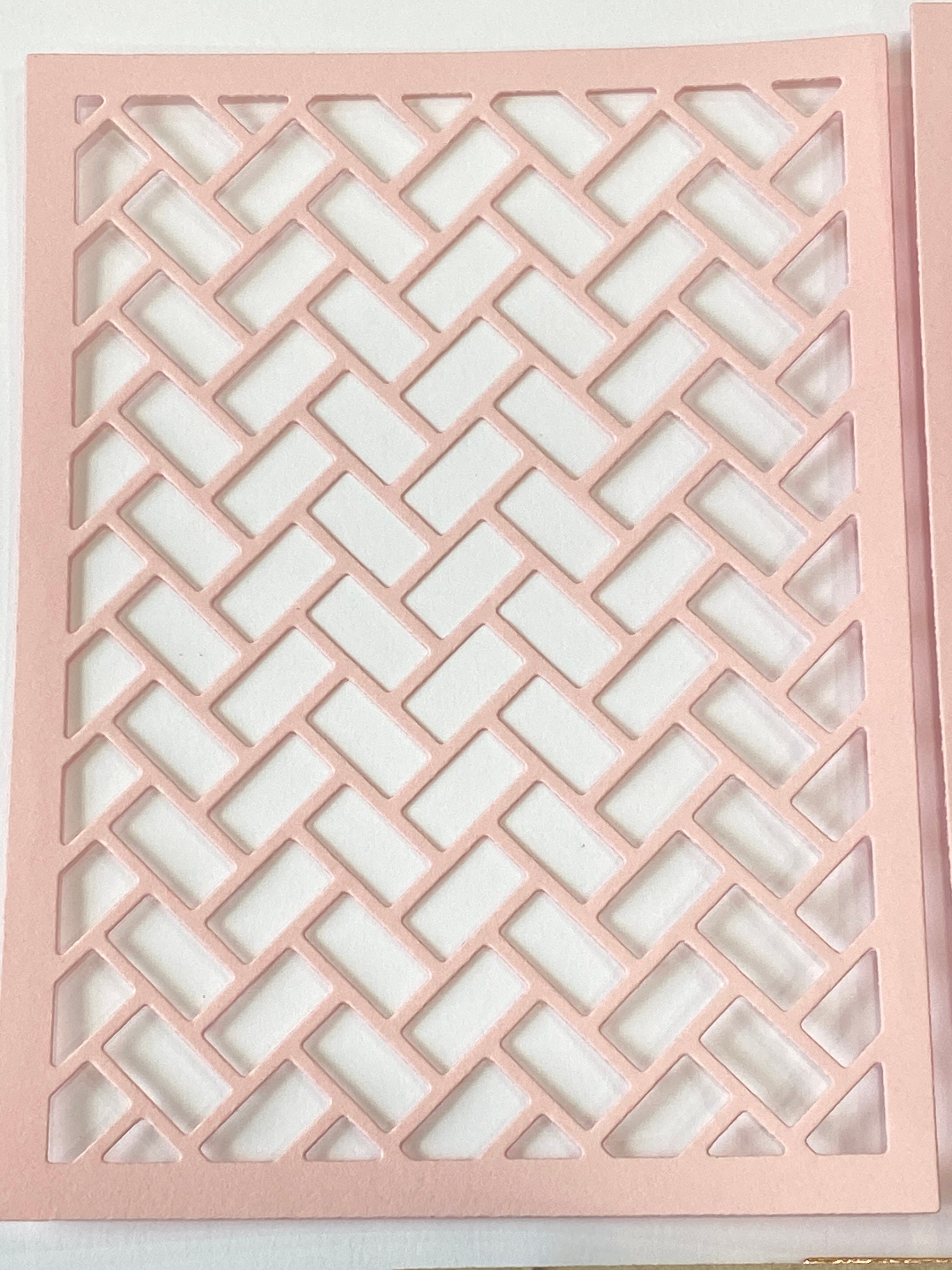 16 Lattice Die Cut Card Making Panels - Etsy