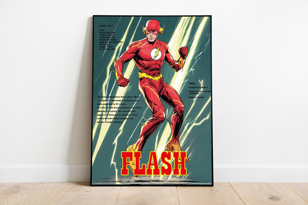 Flash Poster, Comic Poster, Room Decor for Children, Room Decor ...