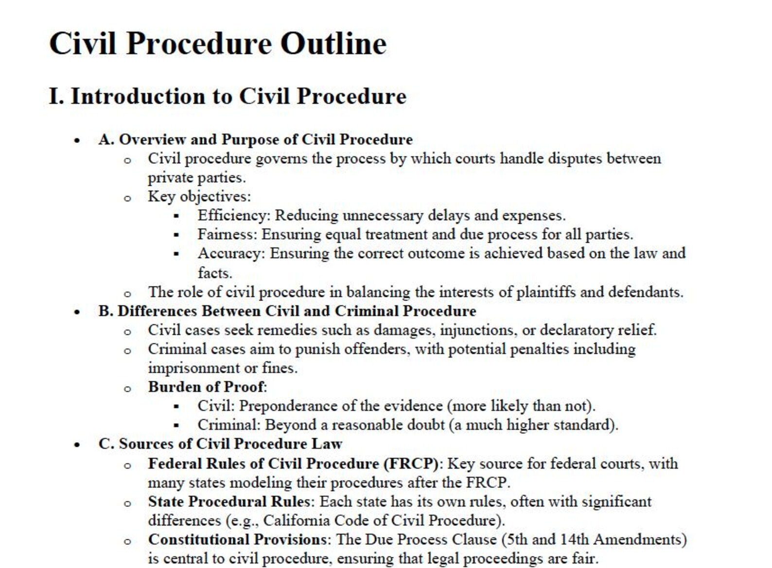The ULTIMATE 1L OUTLINE BUNDLE! Includes: Contracts, Property, Torts ...