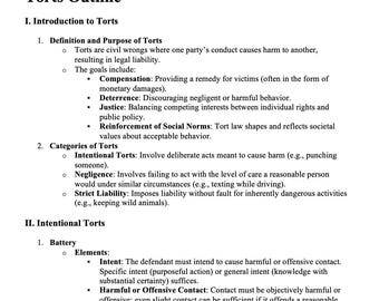 The ULTIMATE 1L OUTLINE BUNDLE! Includes: Contracts, Property, Torts ...