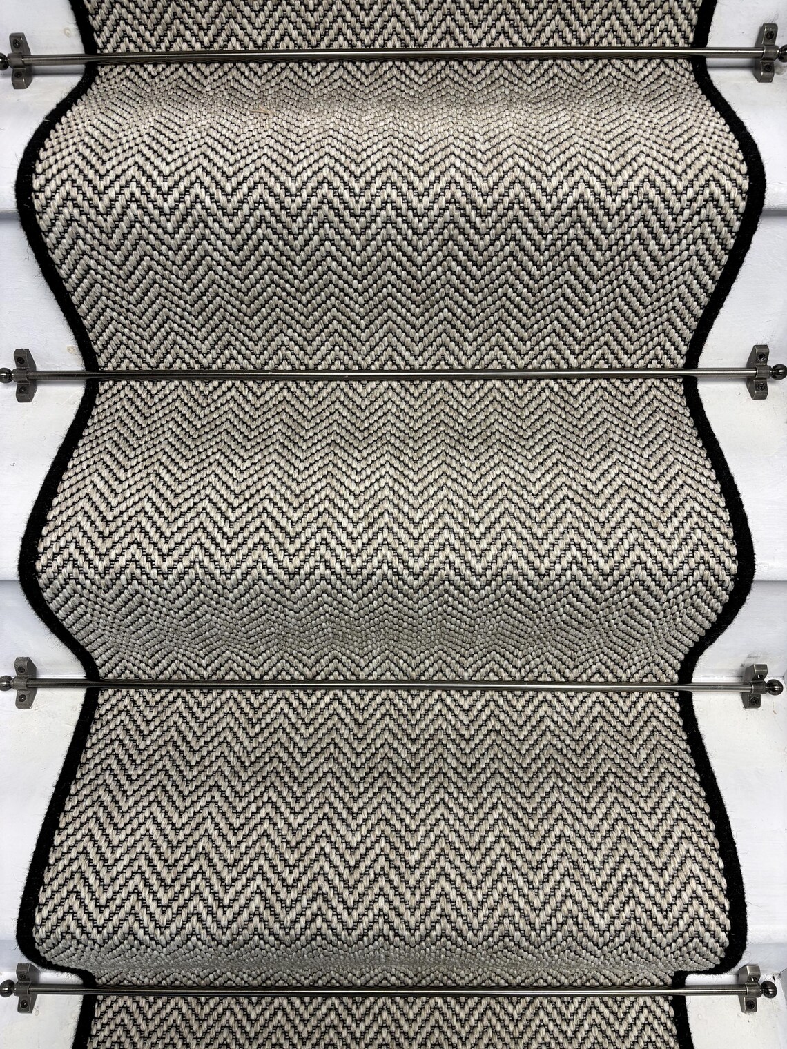 Herringbone Java Stair Runner With 100% Pure Wool Edge - Etsy UK