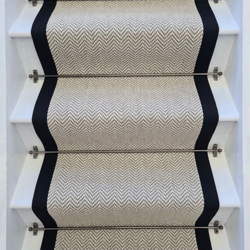 Herringbone Stair Runner - Etsy UK