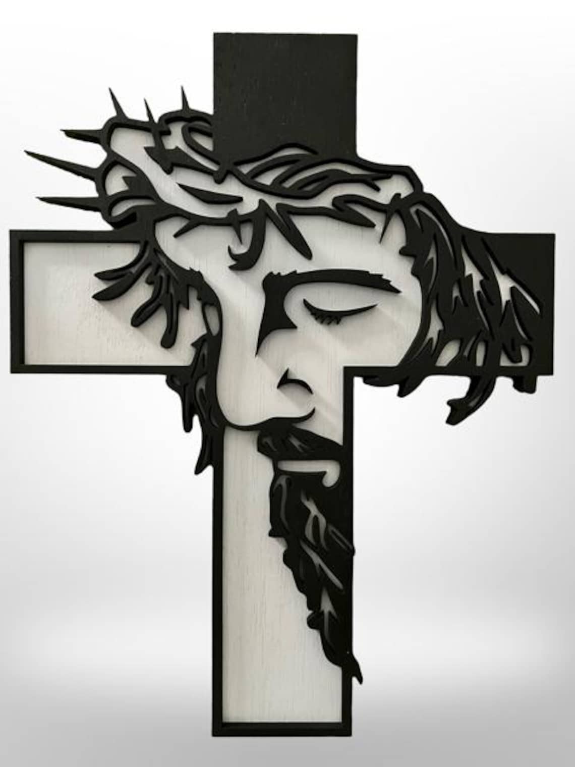 Handcrafted Jesus Cross Wall Art – Elegant Religious Decor - Etsy