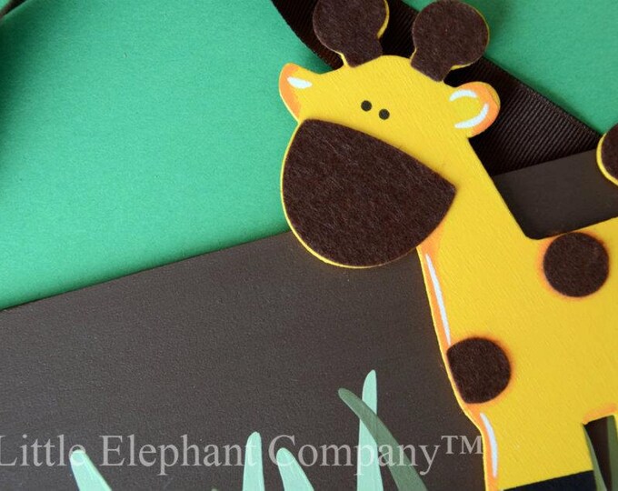 Giraffe Name Sign - Free Personalization - Etsy