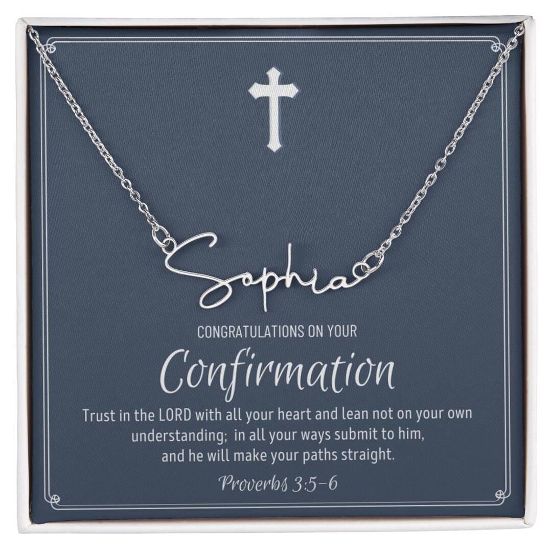 Confirmation Gift for Girls, Confirmation Granddaughter, Unique Name ...