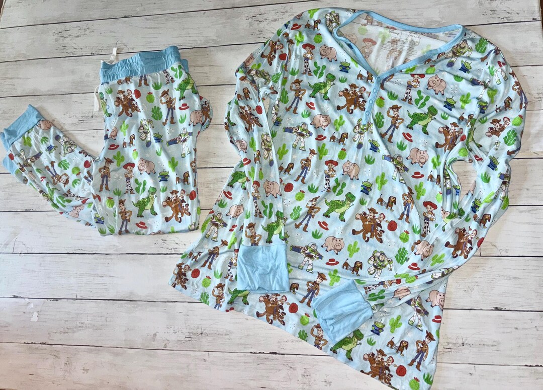 Disney Toy Story 'little Sleepies' Vintage 2-piece Adult Shirt Pants ...