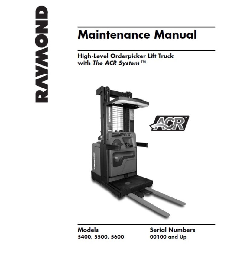 RAYMOND Electric Order Picker 5400, 5500, 5600 Series Service Repair ...