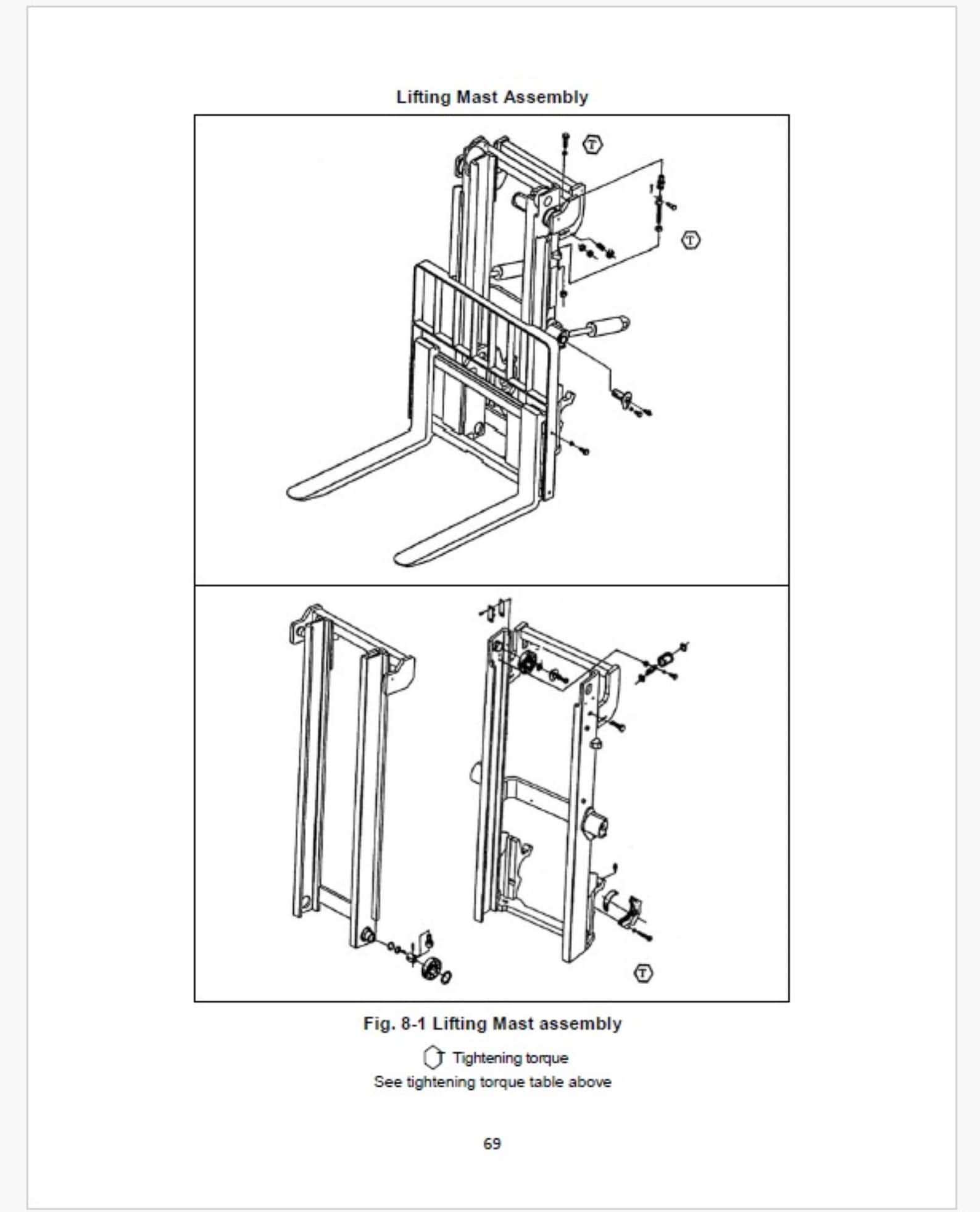UTILEV Forklift UT15P UT18P UT20P UT25P UT30P UT35P Service Repair ...