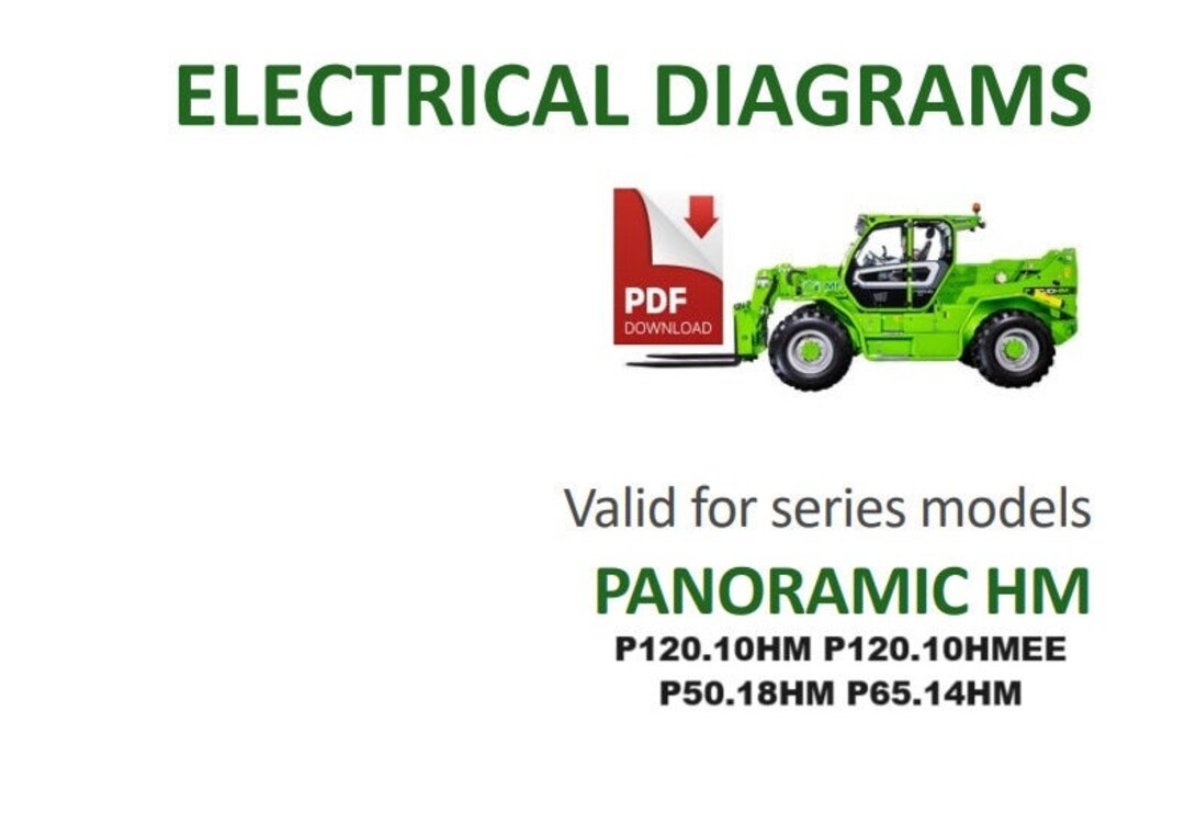 Merlo Telehandler Electrical Wiring Diagrams Manual P120.10HM P120 ...