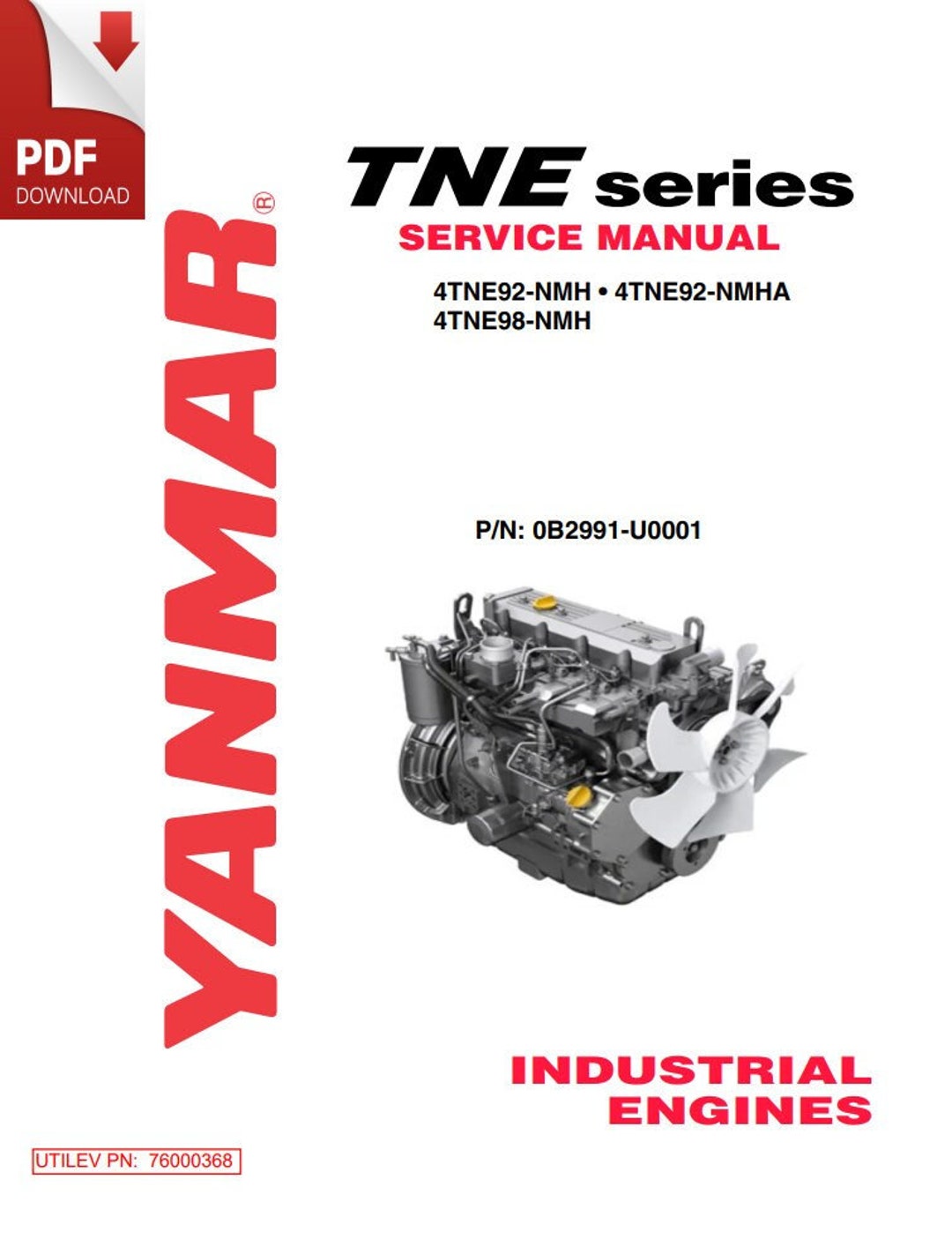 Yanmar 4TNE92 4TNE98 Diesel Engine Maintenance, Service and Repair ...