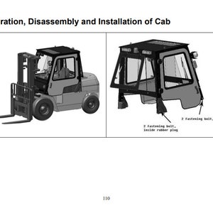 UTILEV Forklift UT15P UT18P UT20P UT25P UT30P UT35P Operating and ...