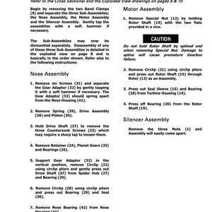 AUSTART ATS63 Air Turbine Starter Maintenance and Repair Manual - Etsy