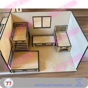 2-storey Pony Stable With House, Kitchen, Beds for Schleich Play ...