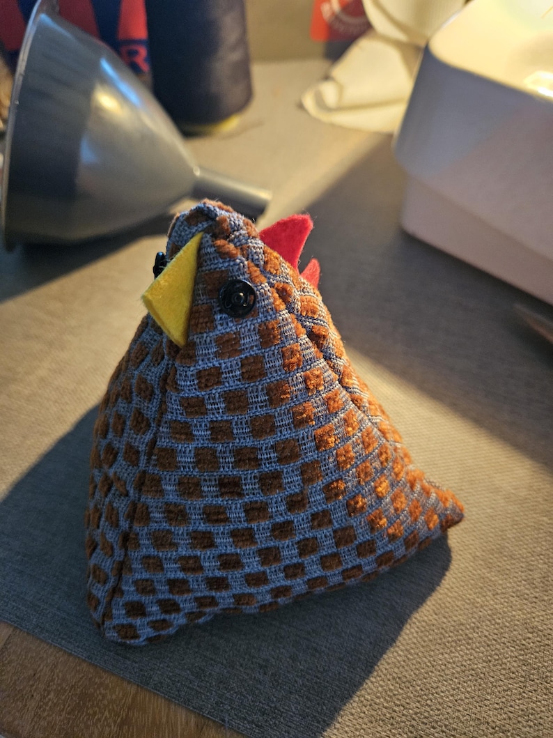 DIY Sewing Pattern PDF – Make a Fabric Chicken Paperweight or Doorstop ...