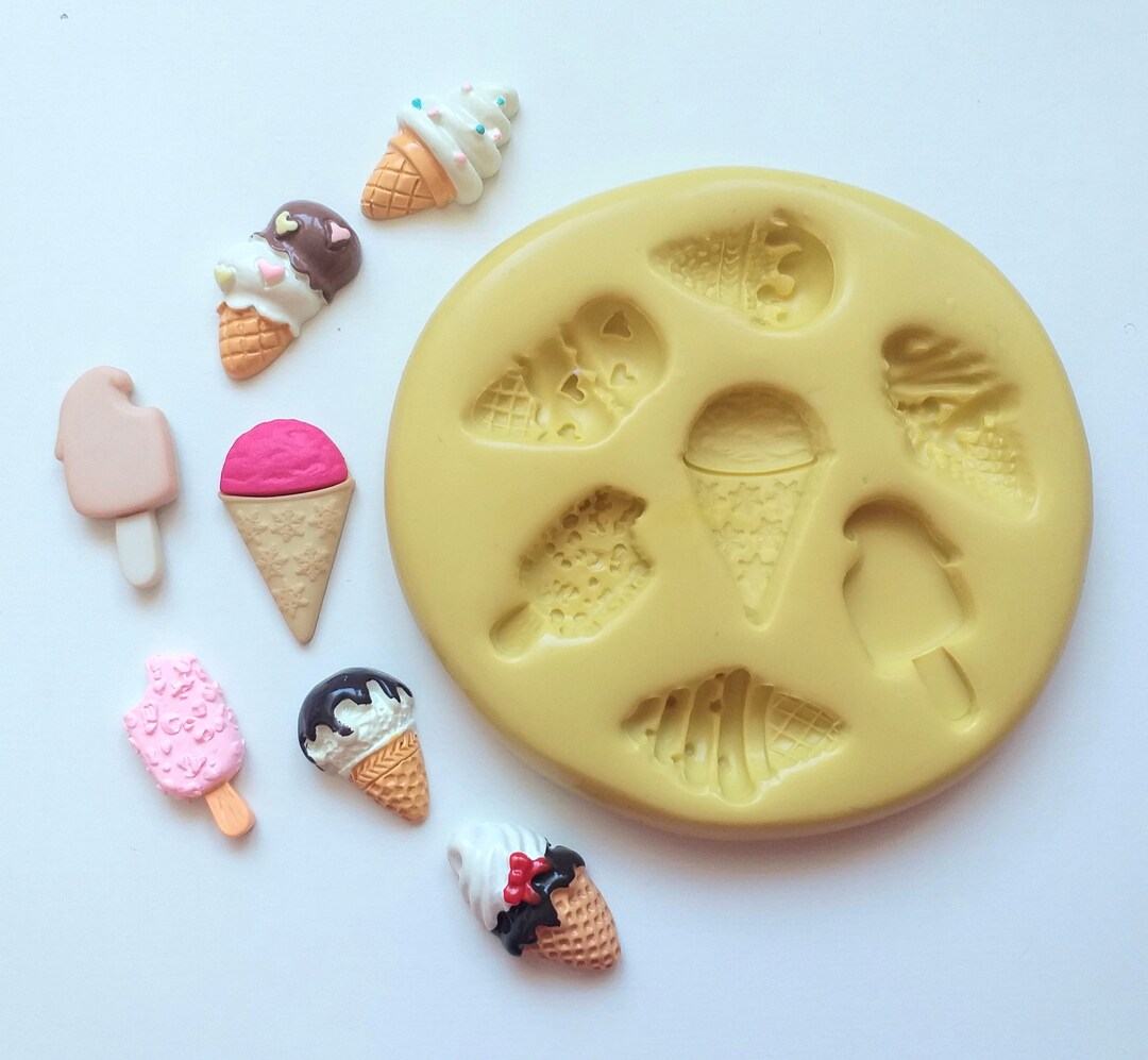 Mini Ice Creams Mould Food Safe Flexible Kawaii Kitsch Candy - Etsy