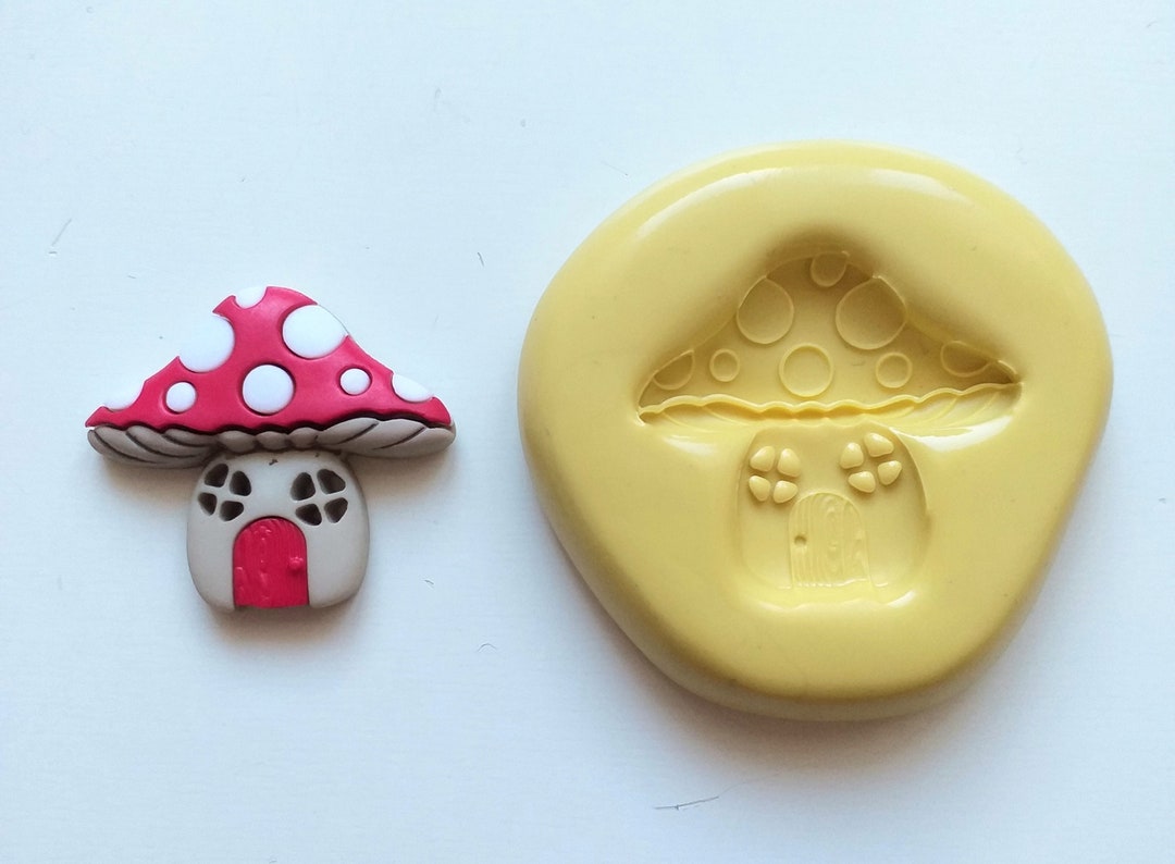 Toadstool House Mould 28 Mm Food Safe Polymer Clay Fairy Craft ...