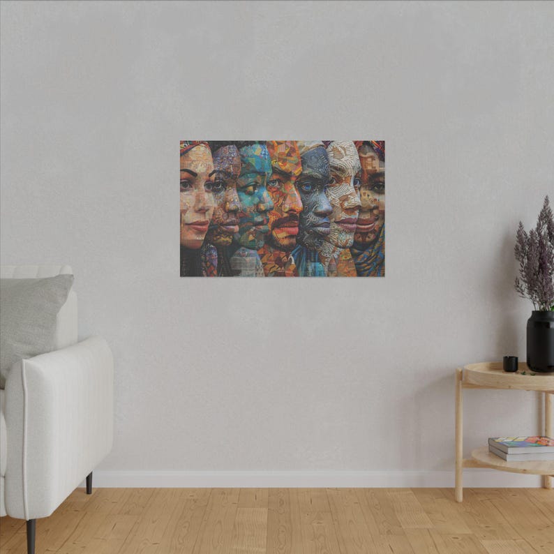 Inspirational Cultural Diversity Canvas Art - Inclusion and Unity ...