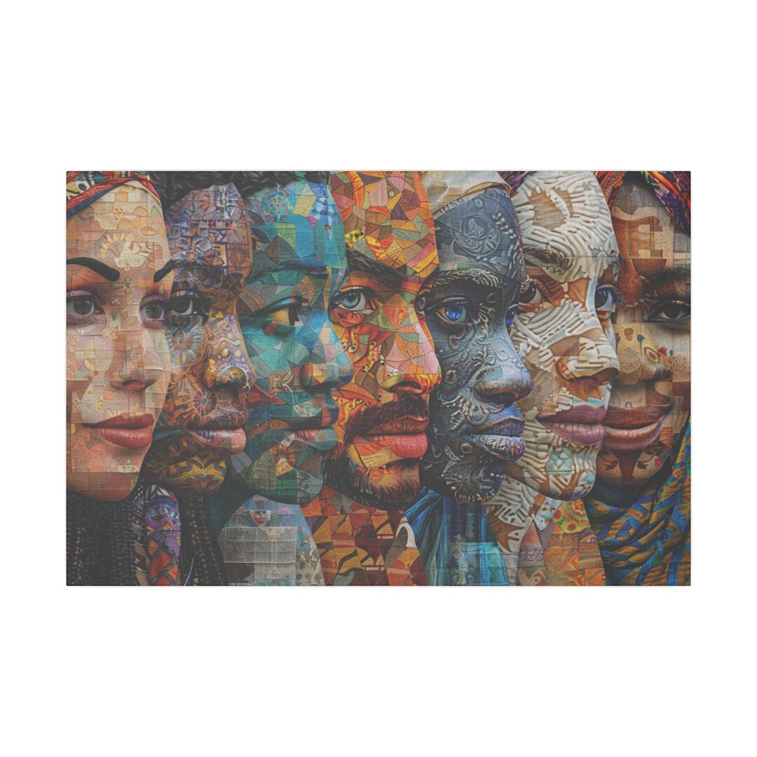 Inspirational Cultural Diversity Canvas Art - Inclusion and Unity ...