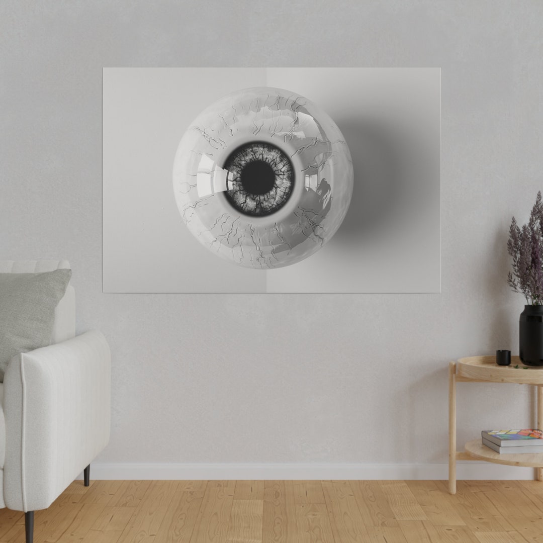 Inspirational Black and White Eyeball Canvas Art - Visionary Focus ...
