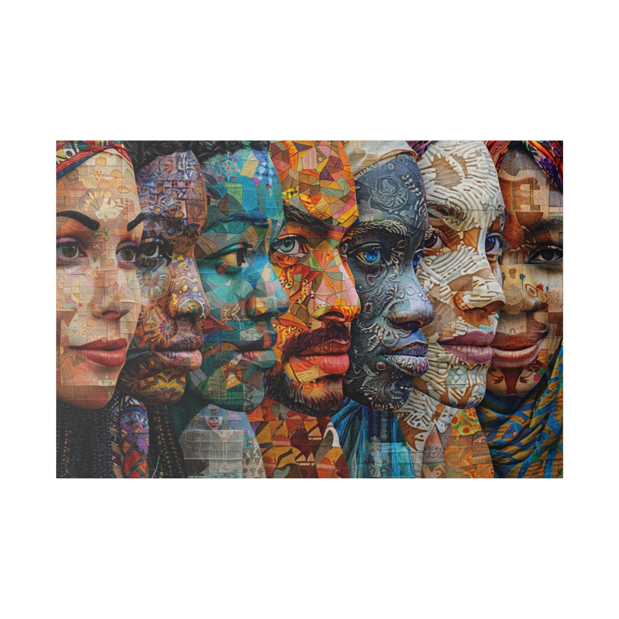 Inspirational Cultural Diversity Canvas Art Inclusion and Unity ...