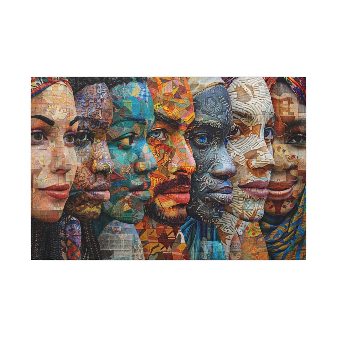 Inspirational Cultural Diversity Canvas Art - Inclusion and Unity ...